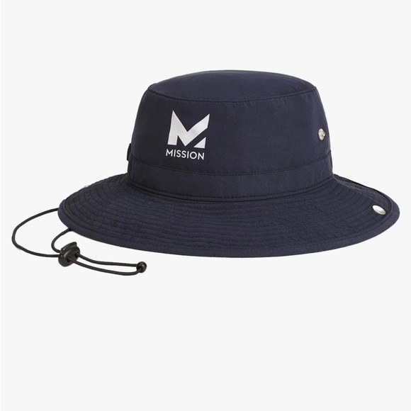 Mission | Accessories | Nwt Mission Navy Blue Cooling Bucket Hat Unisex ...